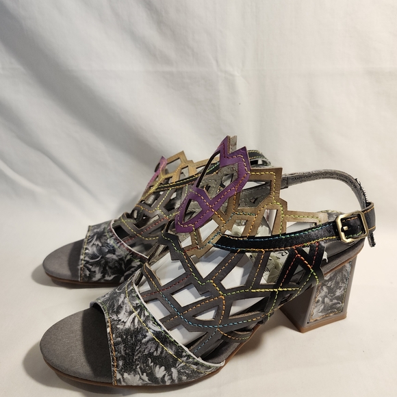 L'artiste | Shoes | Chic Multicolor Cutout Womens Heels | Poshmark